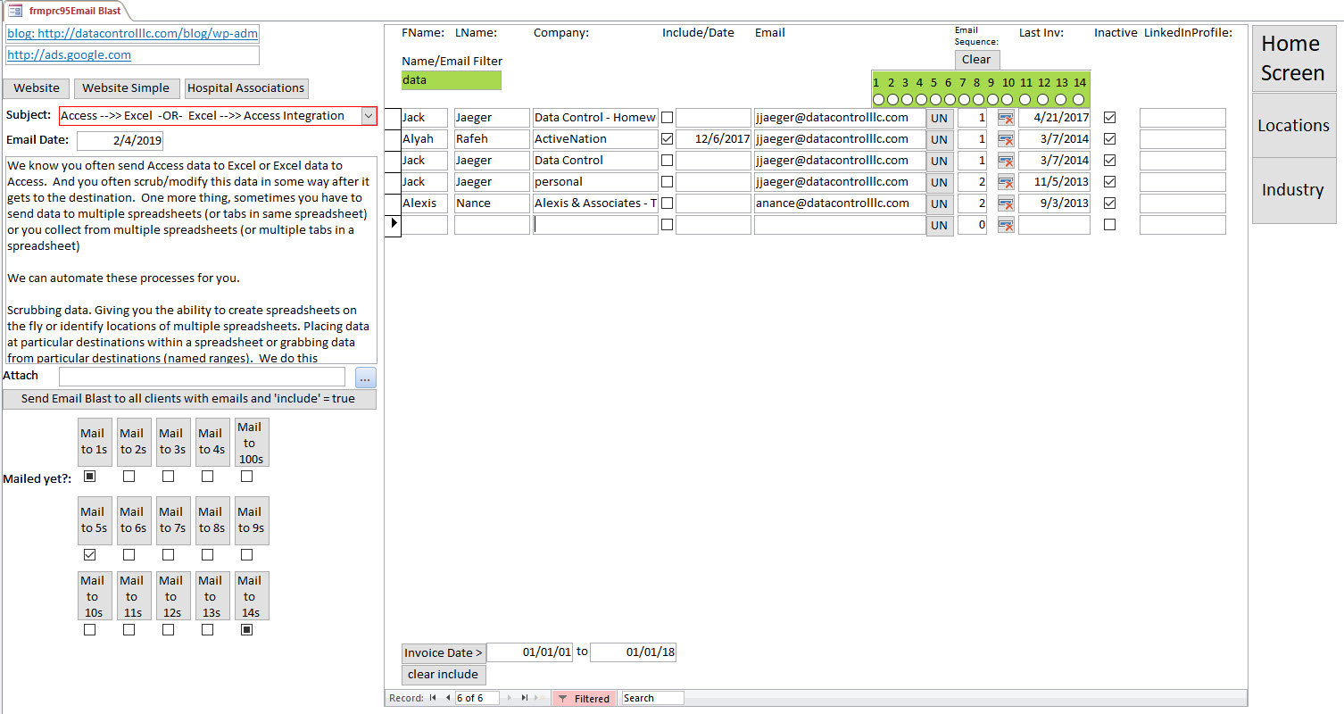 Data Control, LLC | Access Database Consulting